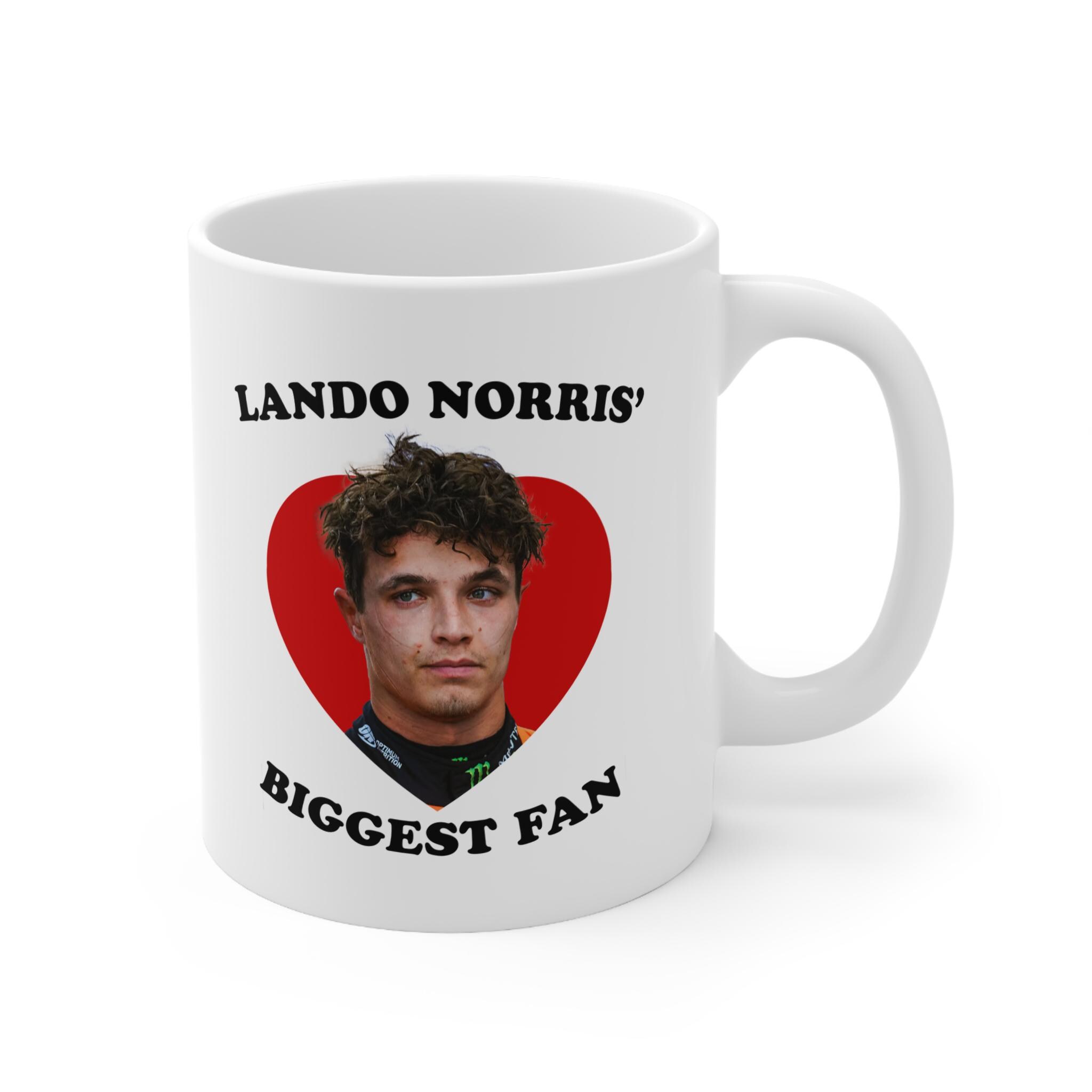 Lando Norris' Biggest Fan Cup - Formula 1 Mug Racing Enthusiasts, Gift ...
