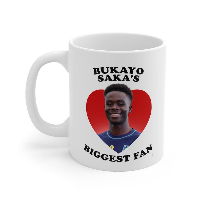 Bukayo Saka's Biggest Fan Mug | Celebrity Crush Mug | Gift for Her ...