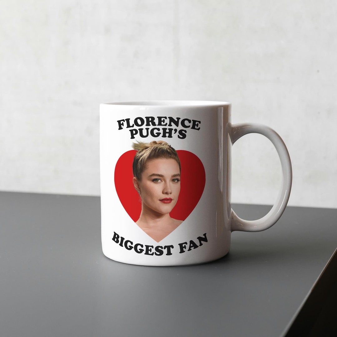 Florence Pugh's Biggest Fan Mug, Ceramic Coffee Cups for Film Lovers ...
