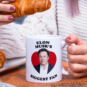 Elon Musk's Biggest Fan Mug Celebrity Crush Mug Gift for Her Best ...