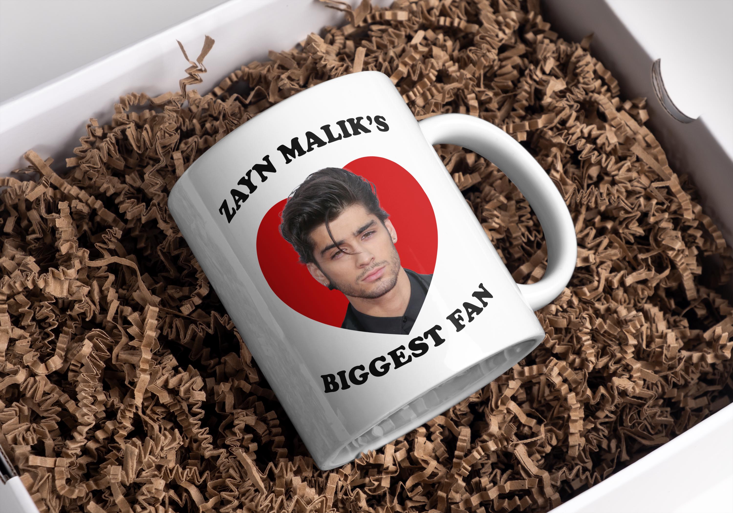 Zayn Malik's Biggest Fan Mug, Celebrity Crush, Gift for Her, 1D Fan Mug ...