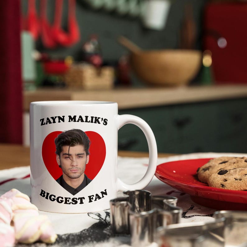 Zayn Malik's Biggest Fan Mug, Celebrity Crush, Gift for Her, 1D Fan Mug ...