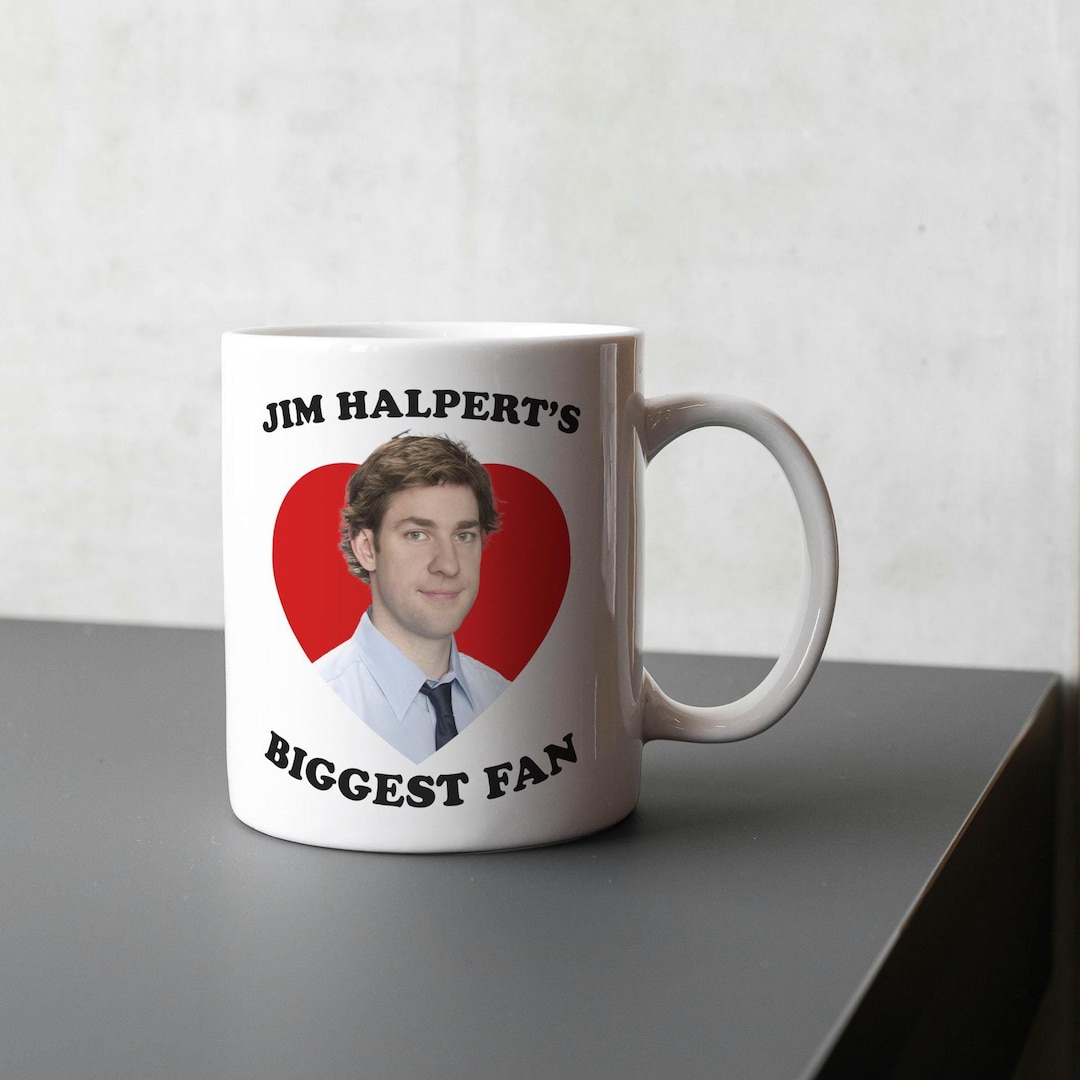 Jim Halpert's Biggest Fan Coffee Mug, the Office TV Show Gift - Etsy