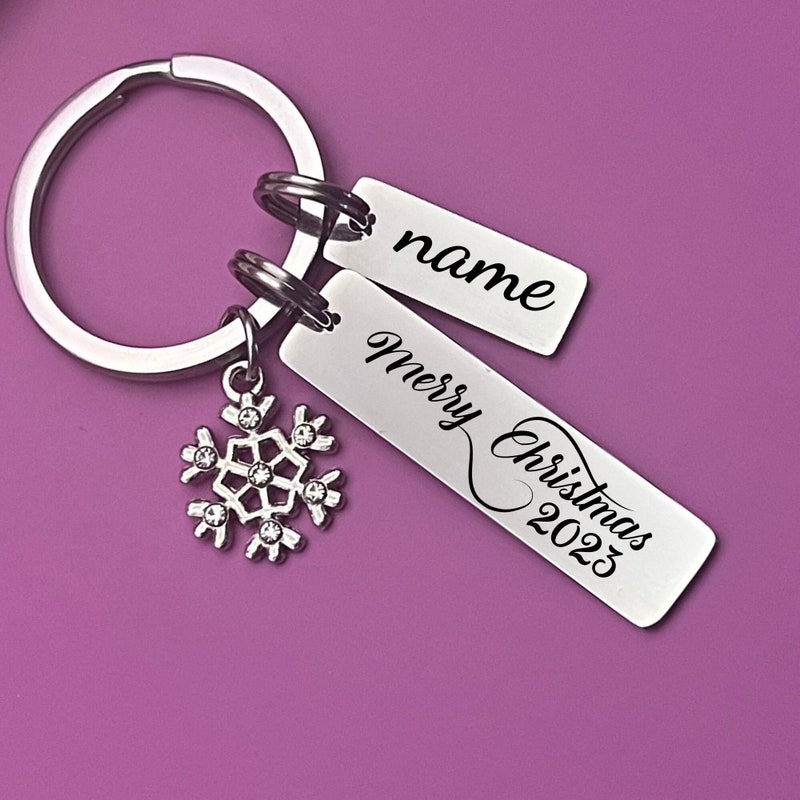 Snowflake Keychain - Etsy