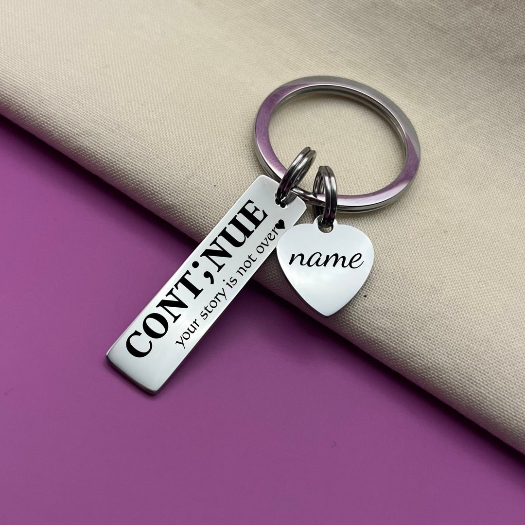 Personalized Stainless Steel Keychain: Inspirational Reminder Gift - Etsy