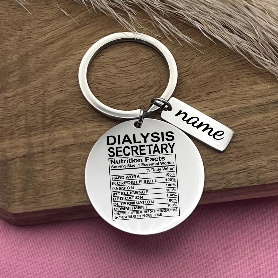 Custom Dialysis Secretary Keychain: Funny Profession Gift - Etsy