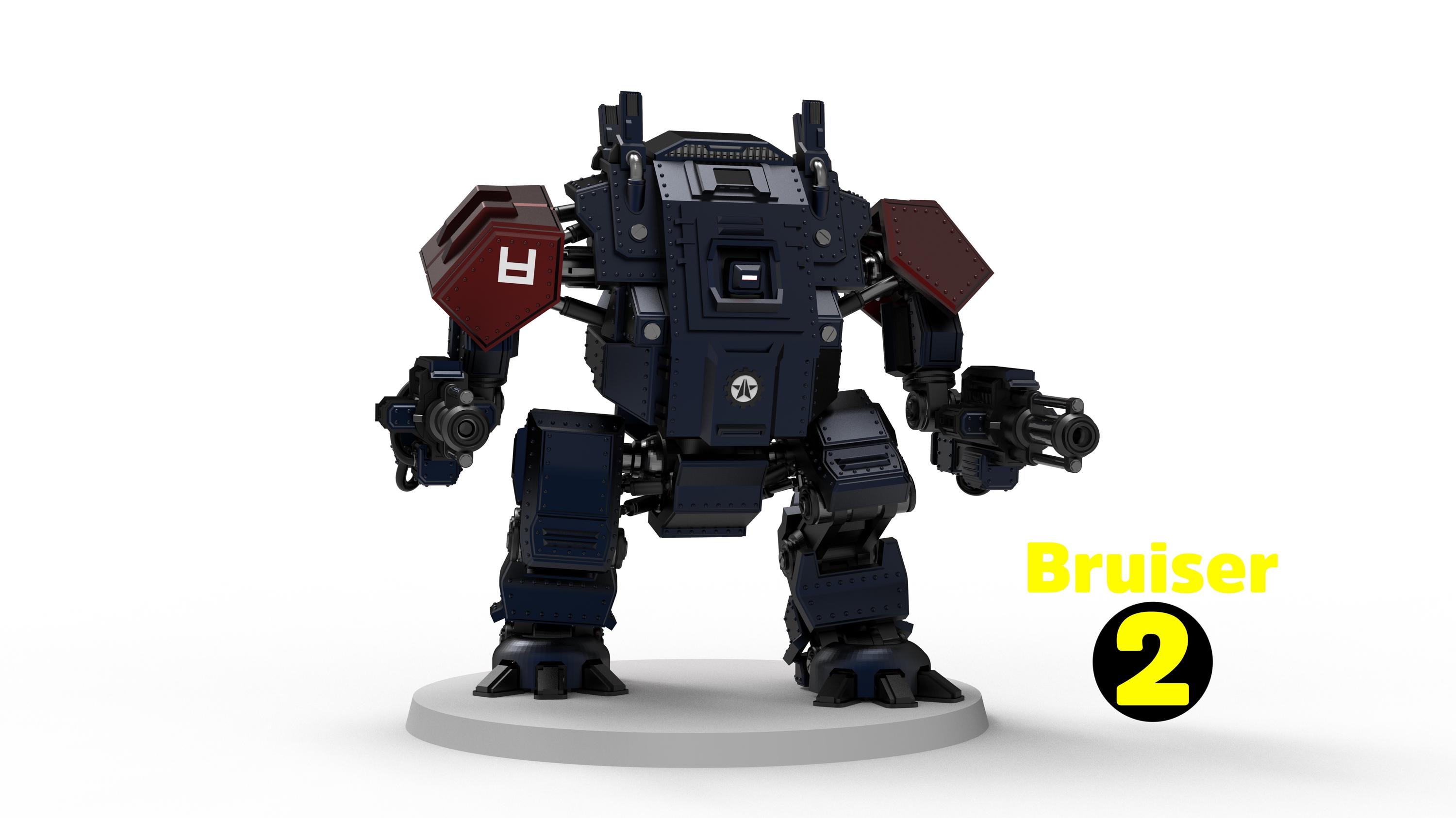 Helldivers 2 Hulk Automaton - 3D Printed Miniature Sculpture + Free ...