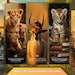 15 Printable Bookmarks Savannah Animals Wildlife | Motivational Quotes ...