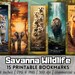 15 Printable Bookmarks Savannah Animals Wildlife | Motivational Quotes ...