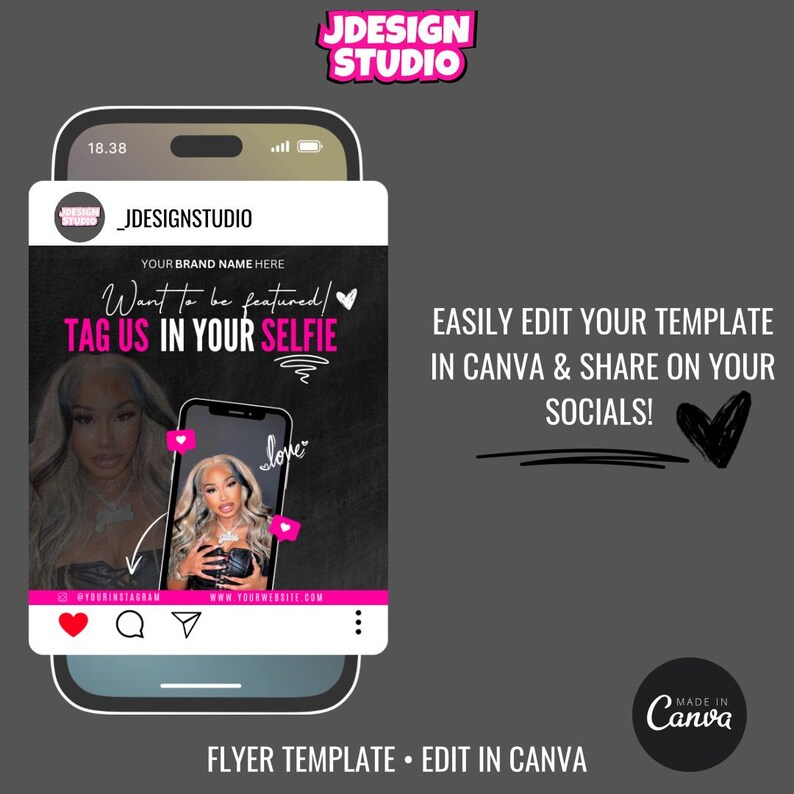 Tag Us to Be Featured Editable Template - Etsy