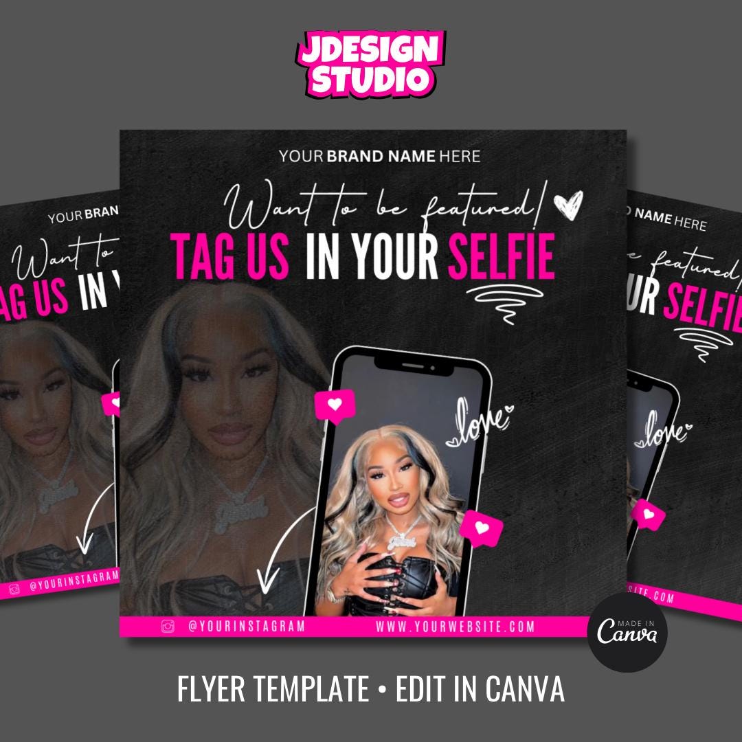 Tag Us to Be Featured Editable Template - Etsy