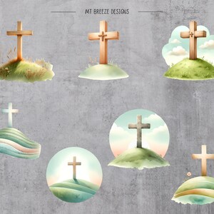 52 Easter Cross Clipart Set - High Resolution Christian Crucifix Clip ...