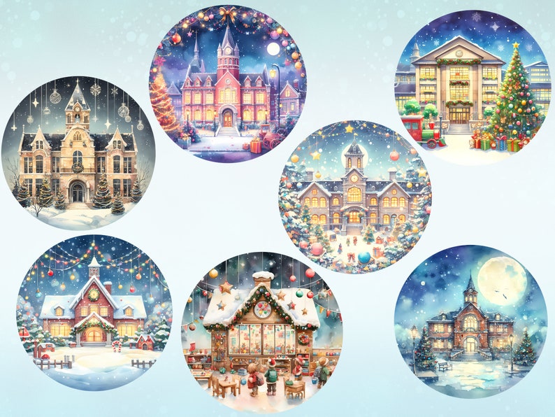 30 School and Teacher Round Ornament PNG Bundle - Sublimation Ornament ...