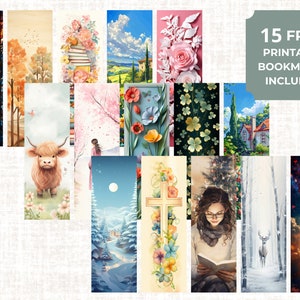 Ocean Sunset Cross PRINTABLE Bookmarks, Christian Easter Digital ...