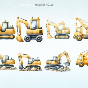 38 Construction Vehicle Clipart Set - Excavator, Dump Truck Clip Art ...