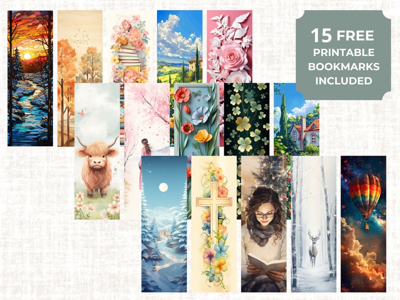 20 Majestic Wolf PRINTABLE Bookmarks, Digital Download Alaska Wildlife ...