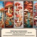 3D Mushroom PRINTABLE Bookmarks High Resolution Digital - Etsy