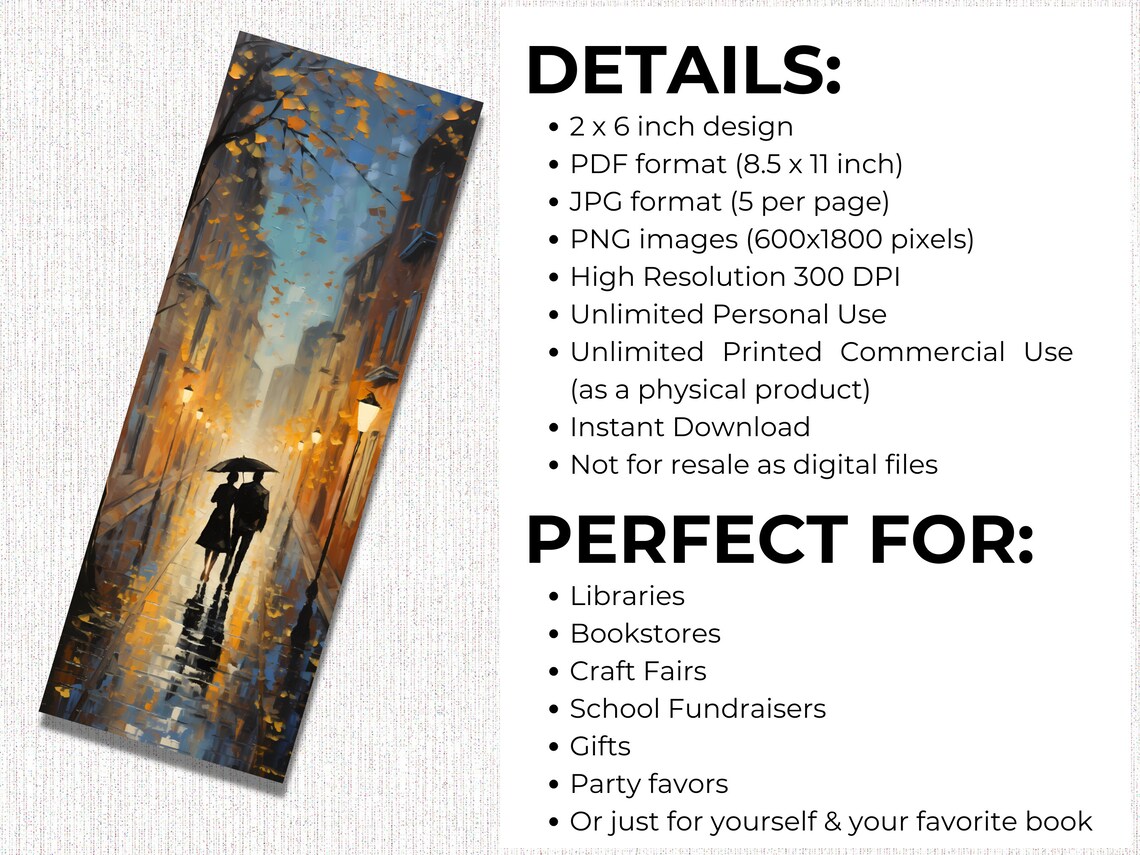 20 Romantic Dates PRINTABLE Bookmarks, High Resolution Digital Download ...