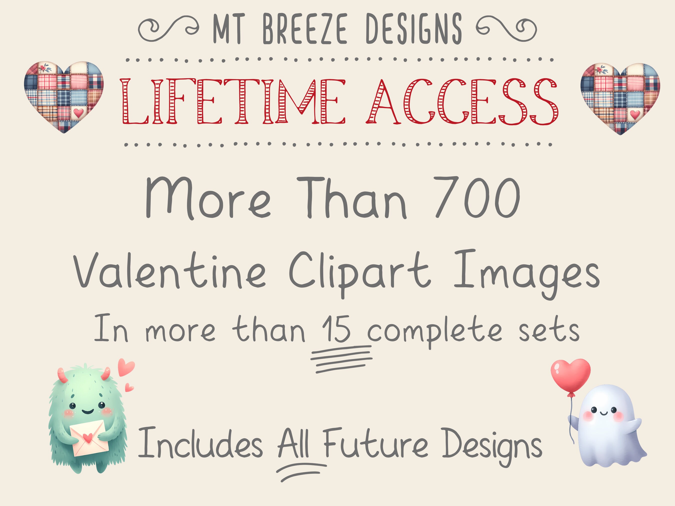 Valentine Clipart Shop Collection Bundle, Life Access Cute Valentine ...