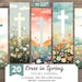 Crosses in Spring PRINTABLE Bookmarks, Christian Easter Digital ...
