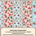 15 Strawberry Pattern PRINTABLE Bookmarks, High Resolution Digital ...