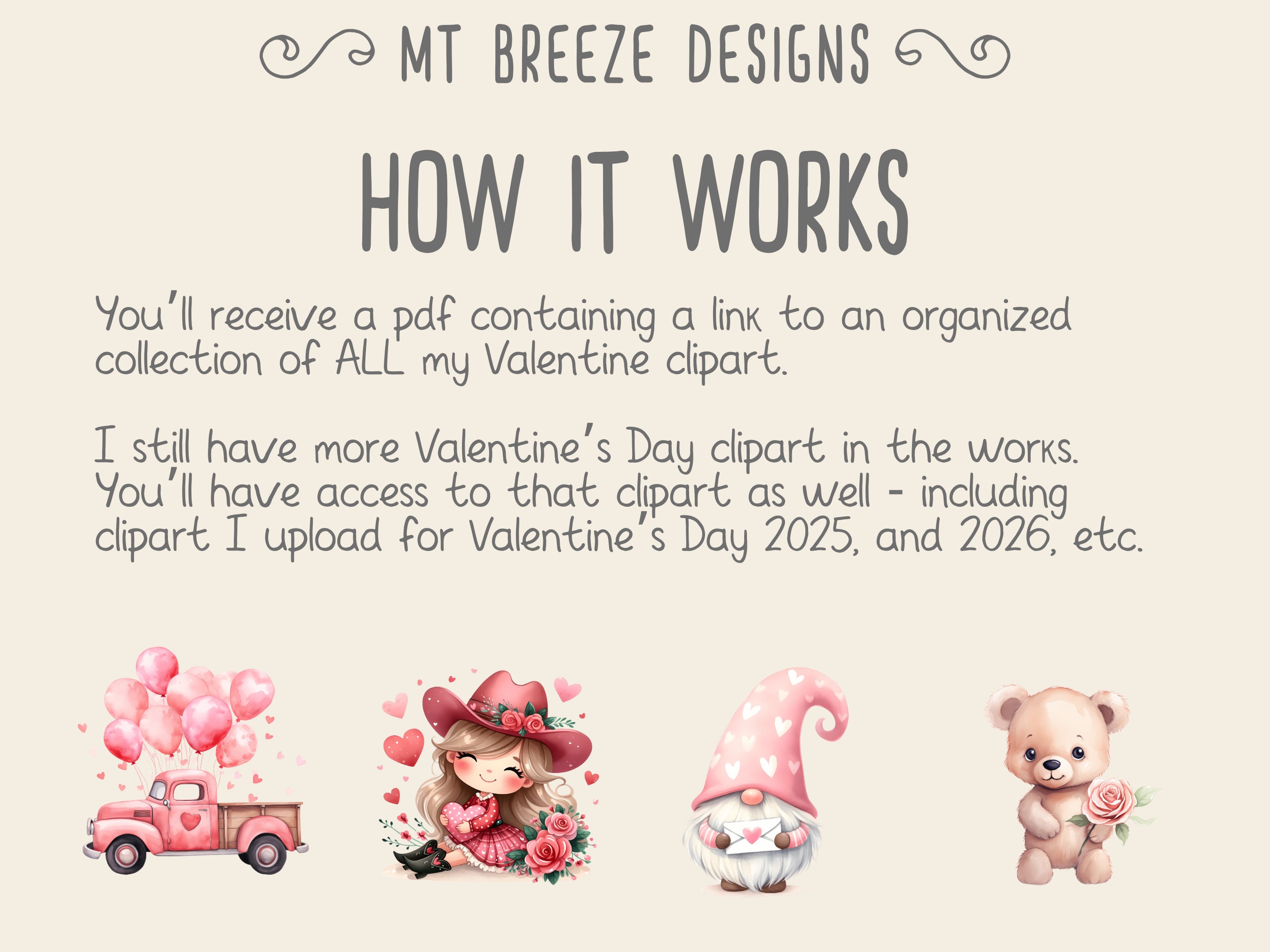 Valentine Clipart Shop Collection Bundle, Life Access Cute Valentine ...