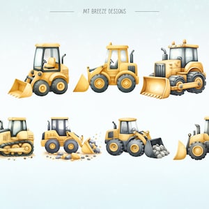 38 Construction Vehicle Clipart Set - Excavator, Dump Truck Clip Art ...