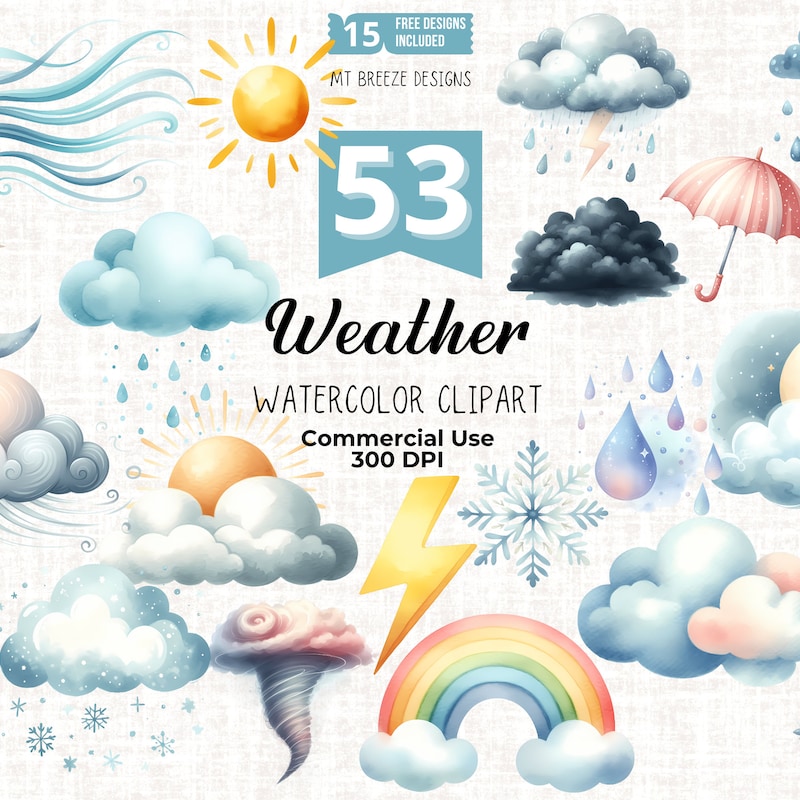 Cute Clipart Umbrella - Etsy