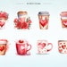 30 Valentine Coffee Clipart Set Valentine Espresso, Mocha, & Latte Clip ...