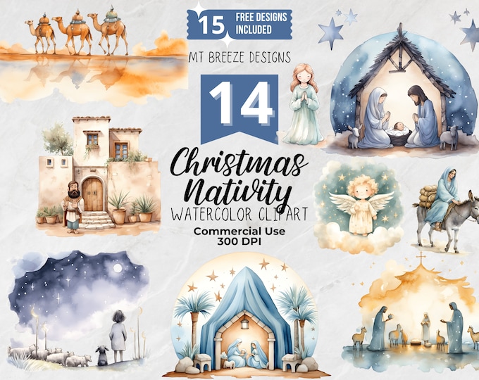Nativity Clipart Christmas Clipart Christian Clipart - Etsy