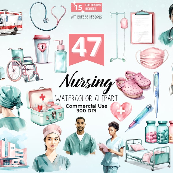 Nurse Clipart - Etsy