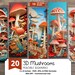 3D Mushroom PRINTABLE Bookmarks High Resolution Digital - Etsy