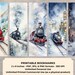 20 Christmas Train PRINTABLE Bookmarks, High Resolution Digital ...