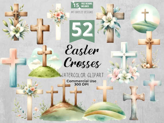 Easter Crosses Clipart