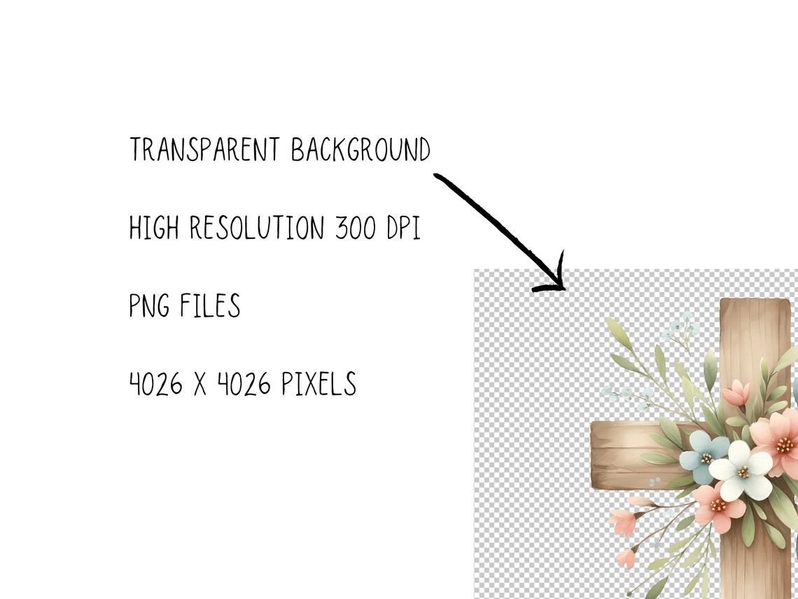 52 Easter Cross Clipart Set High Resolution Christian Crucifix Clip Art ...