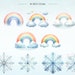 53 Weather Clipart Set - Cute Sun, Moon, and Rain Cloud Clip Art PNG ...