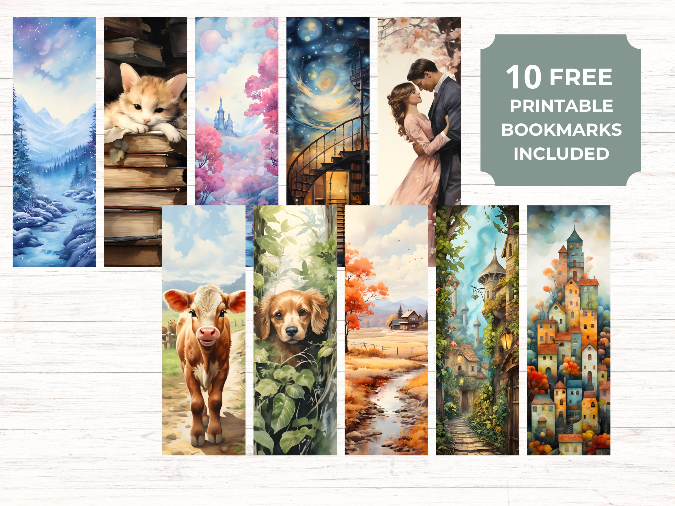 Ocean Sunset Cross PRINTABLE Bookmarks, Christian Easter Digital ...