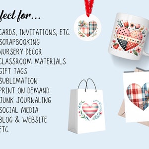 41 Country Hearts Watercolor Clipart Set, Cottagecore Valentine Heart ...