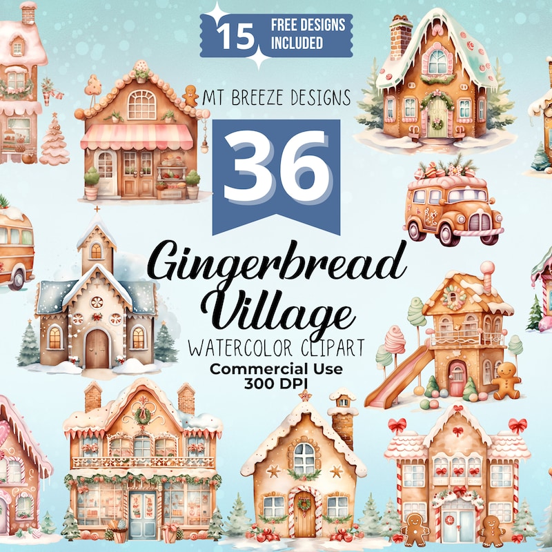 Gingerbread Village - Etsy