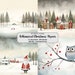 20 Whimsical Christmas Digital Paper Set, Xmas Holiday Background ...