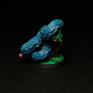 Giant Snake Miniature / Hand Painted / DND D&D Dungeons and Dragons ...