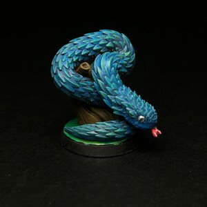 Giant Snake Miniature / Hand Painted / DND D&D Dungeons and Dragons ...