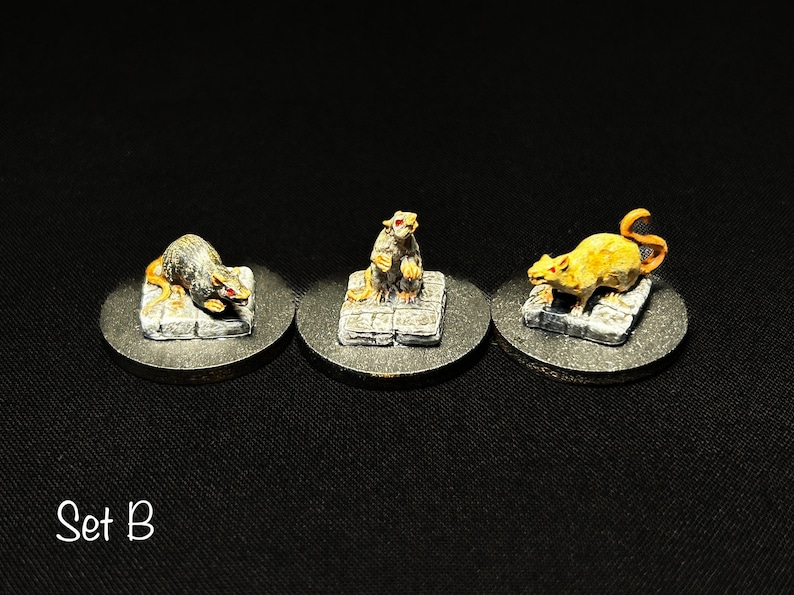 Giant Rat Hand Painted Reaper Miniatures / DND Pathfinder Frostgrave D ...