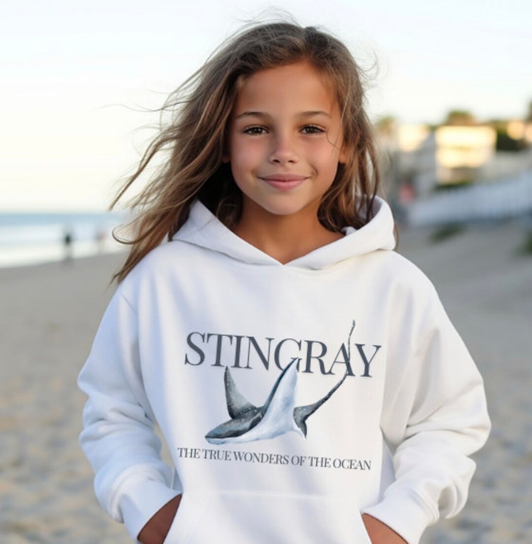 Kids Stingray Sweatshirt, Underwater Animal Pullover, Children's Ocean ...