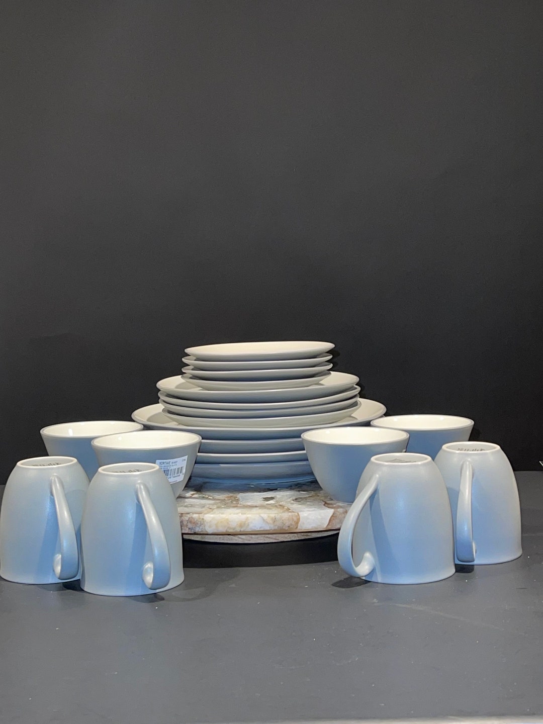 Noritake Colorwave Slate 20-piece Value Set in Slate - Etsy
