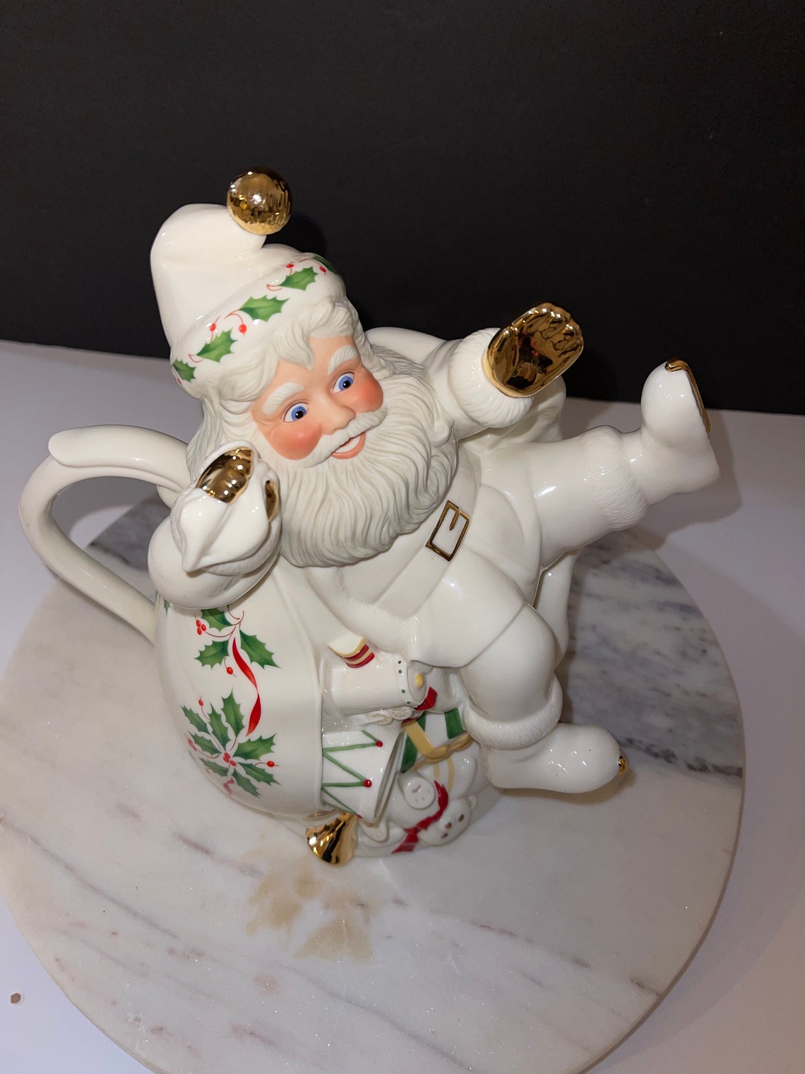 Santa Lenox Teapot - Etsy