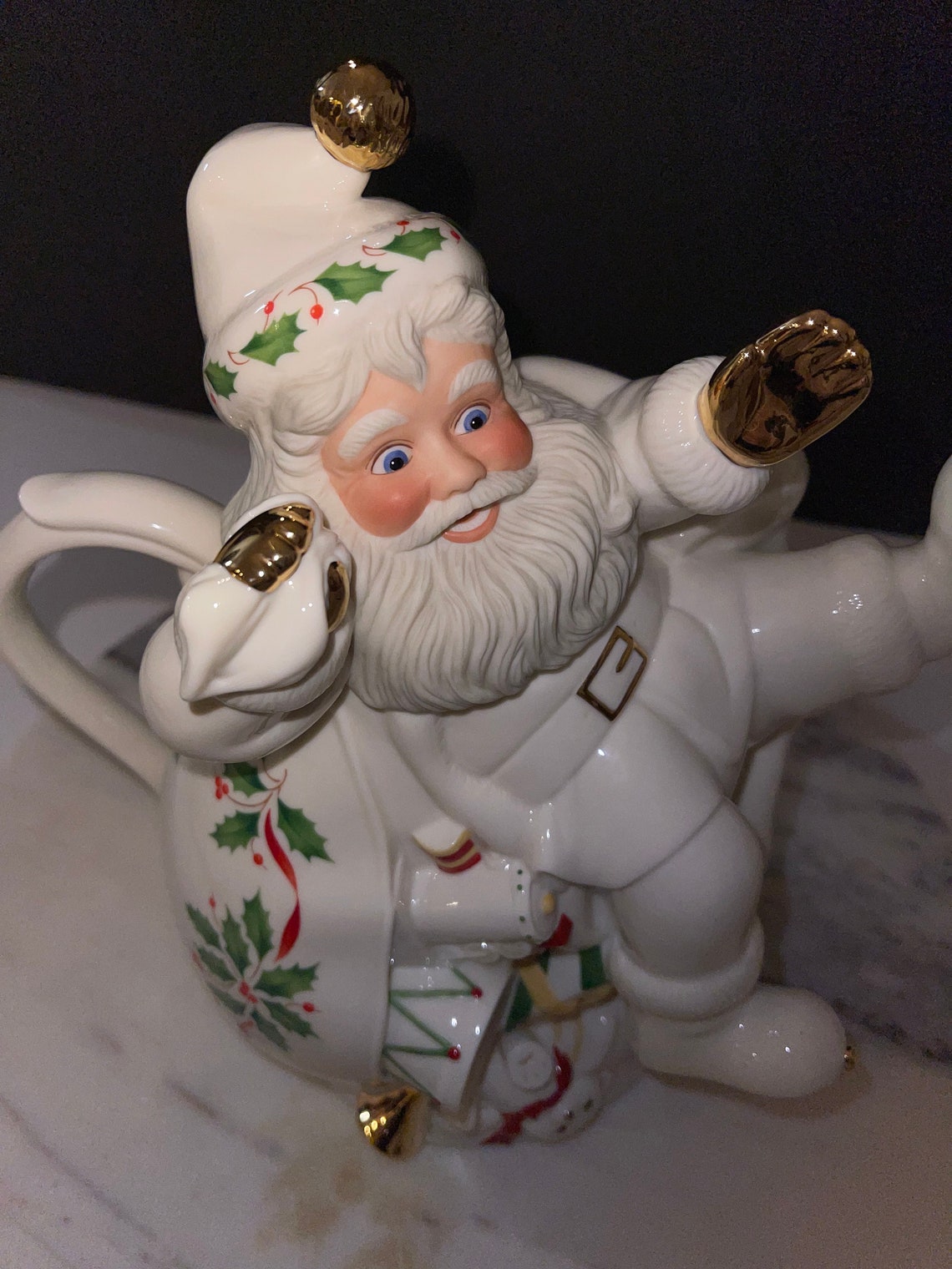 Santa Lenox Teapot - Etsy