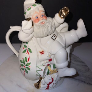 Santa Lenox Teapot - Etsy