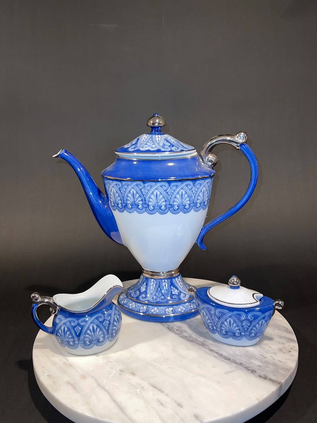 Bombay China Teapot ,creamer and Sugar Set - Etsy