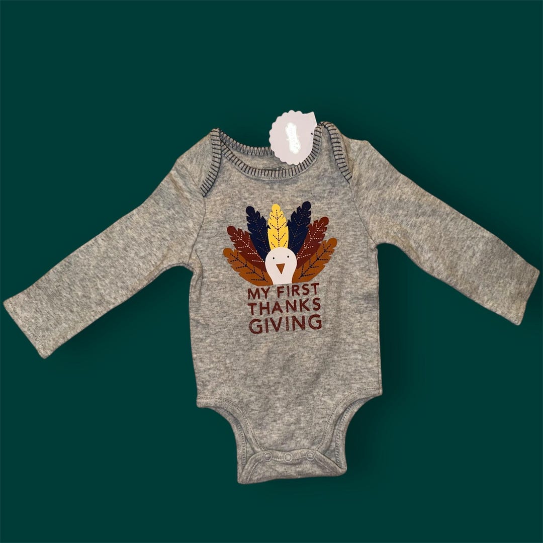 MY FIRST THANKSGIVING Onesie - Etsy
